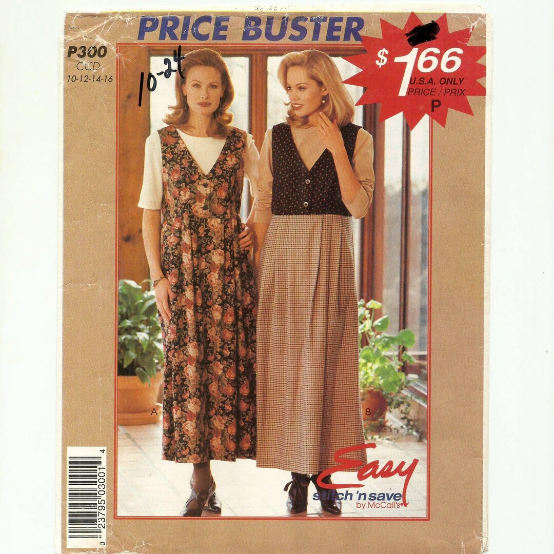Misses Jumper and Top Sewing Pattern Mccall's 8340, Sizes 10 to 16 ...