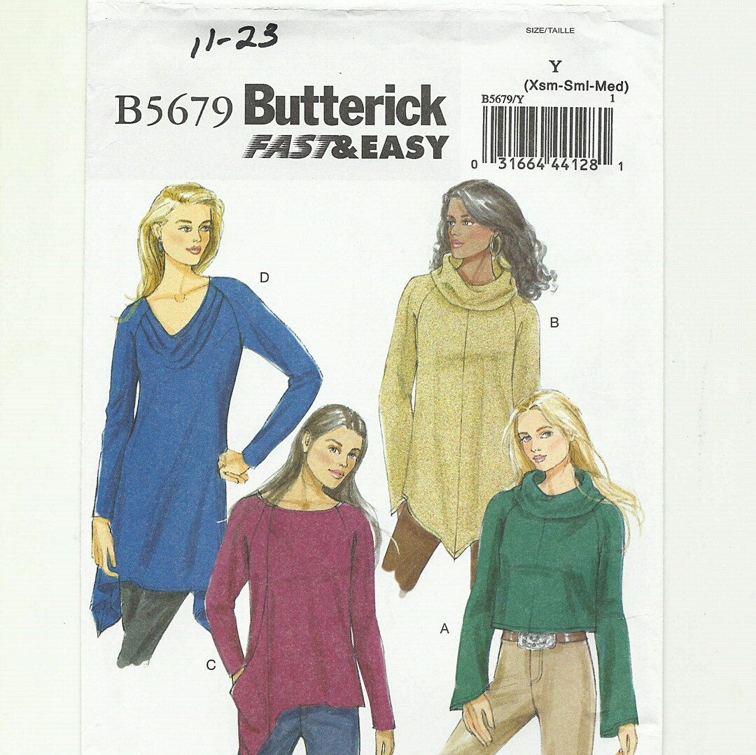 Misses Top Very Easy Butterick Sewing Pattern B5679, Sizes 4 to 14 ...