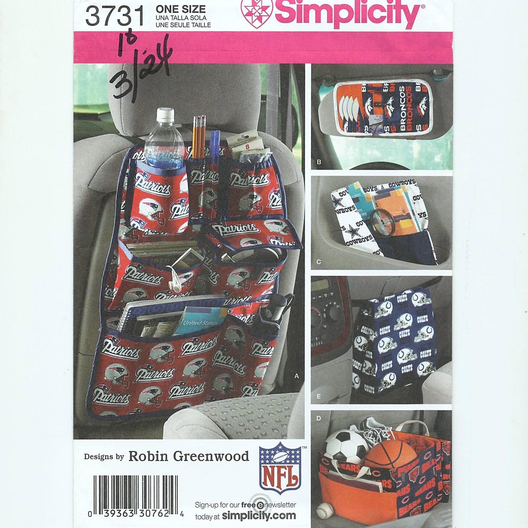 Car Organizers Sewing Pattern, Crafts, Simplicity 3731, Uncut Pattern ...