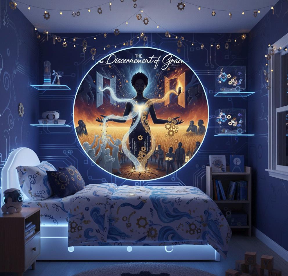 The Discernment of Grace Afrofuturism Art - Large Wall Tapestry ...