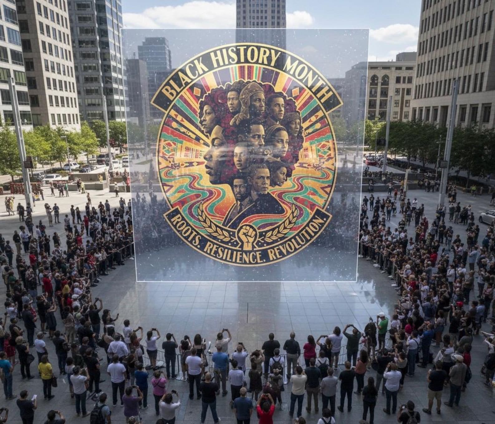 Black History Month Digital Poster Art – Roots Resilience Revolution ...