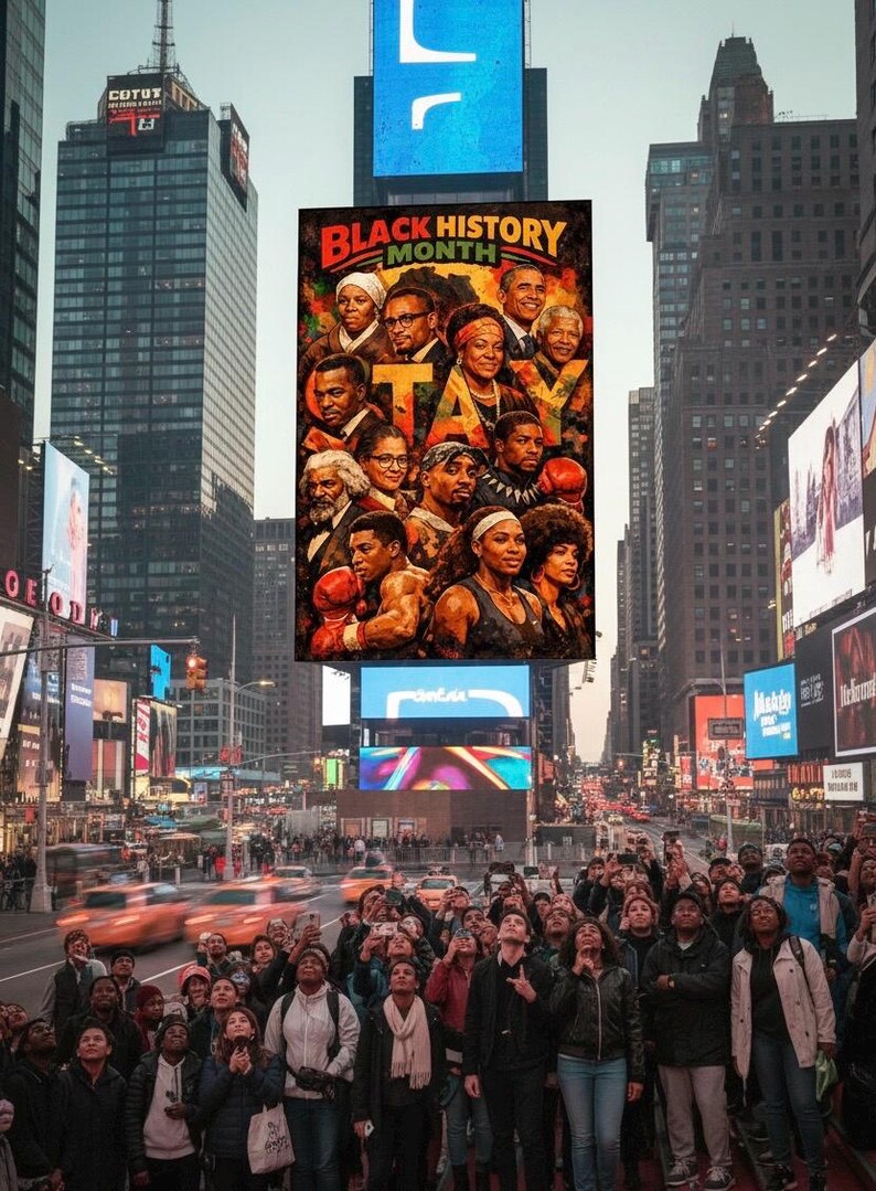 Black History Month Poster | African American Heritage Wall Art ...
