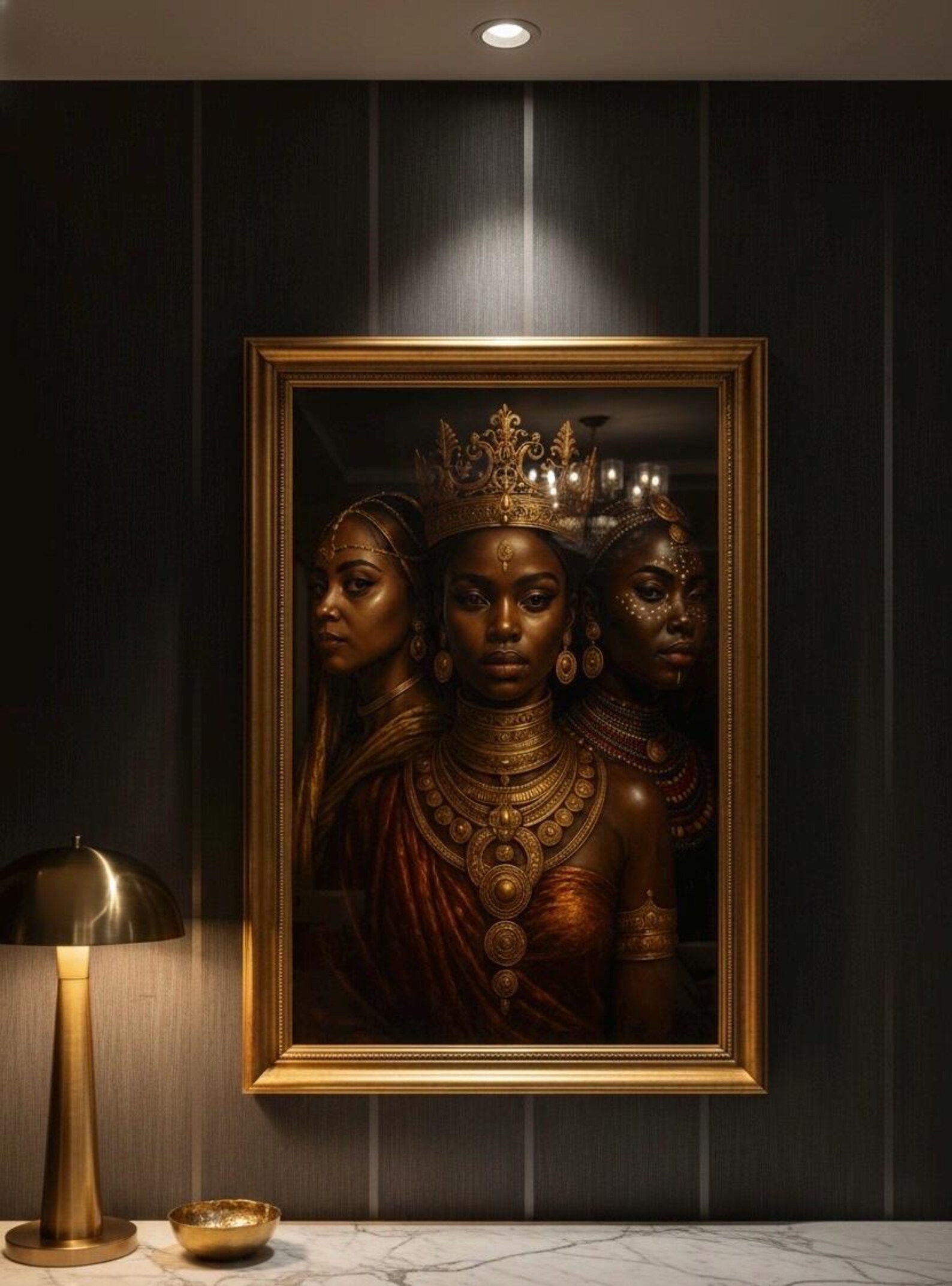 African Queens Wall Art Print | Somali Akan Xhosa Portrait ...