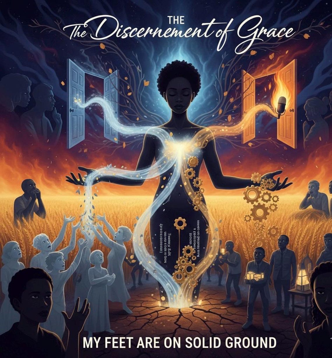 The Discernment of Grace Afrofuturism Art - Large Wall Tapestry ...
