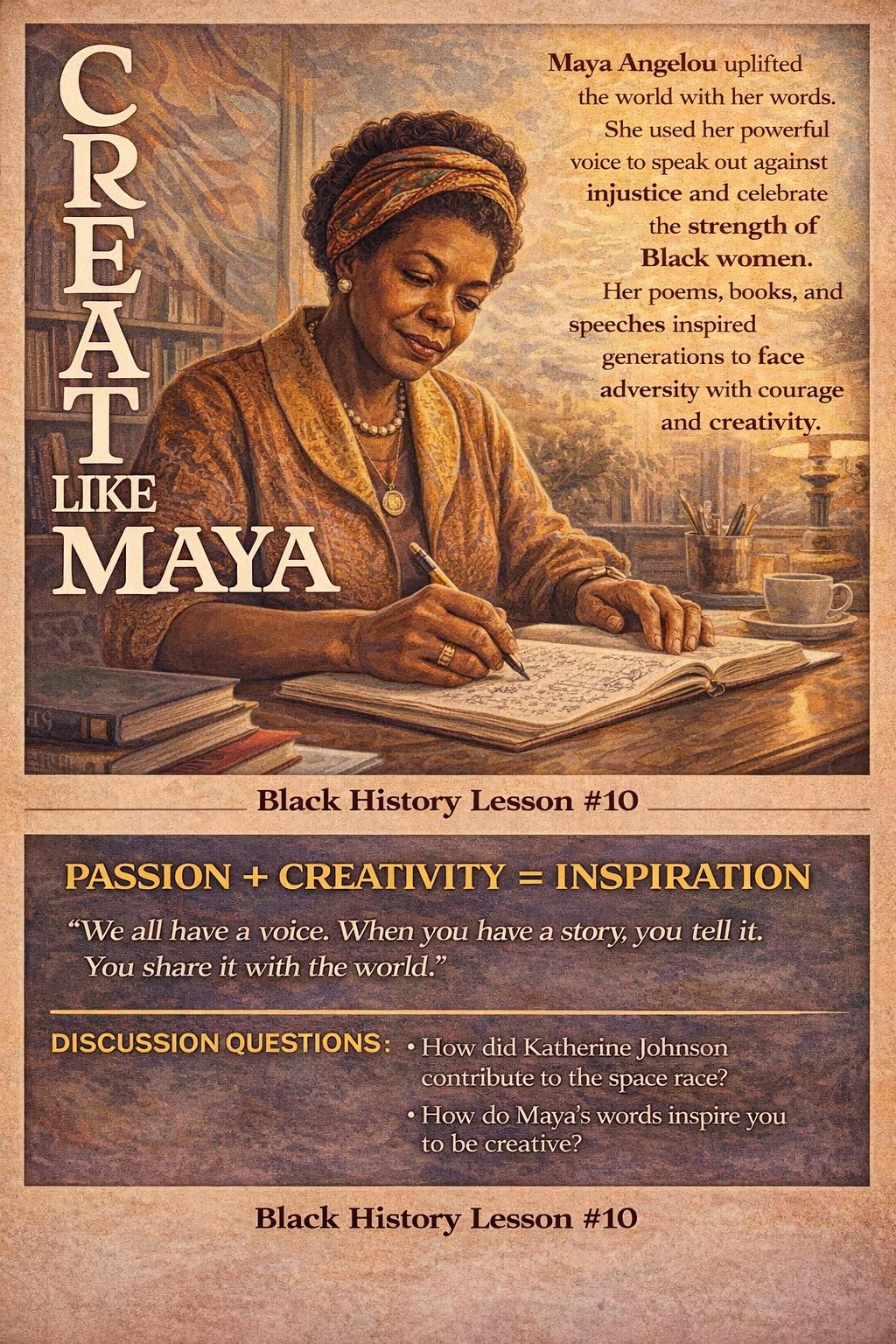 10 Black History Lessons for Kids | Printable Classroom Posters | Black ...