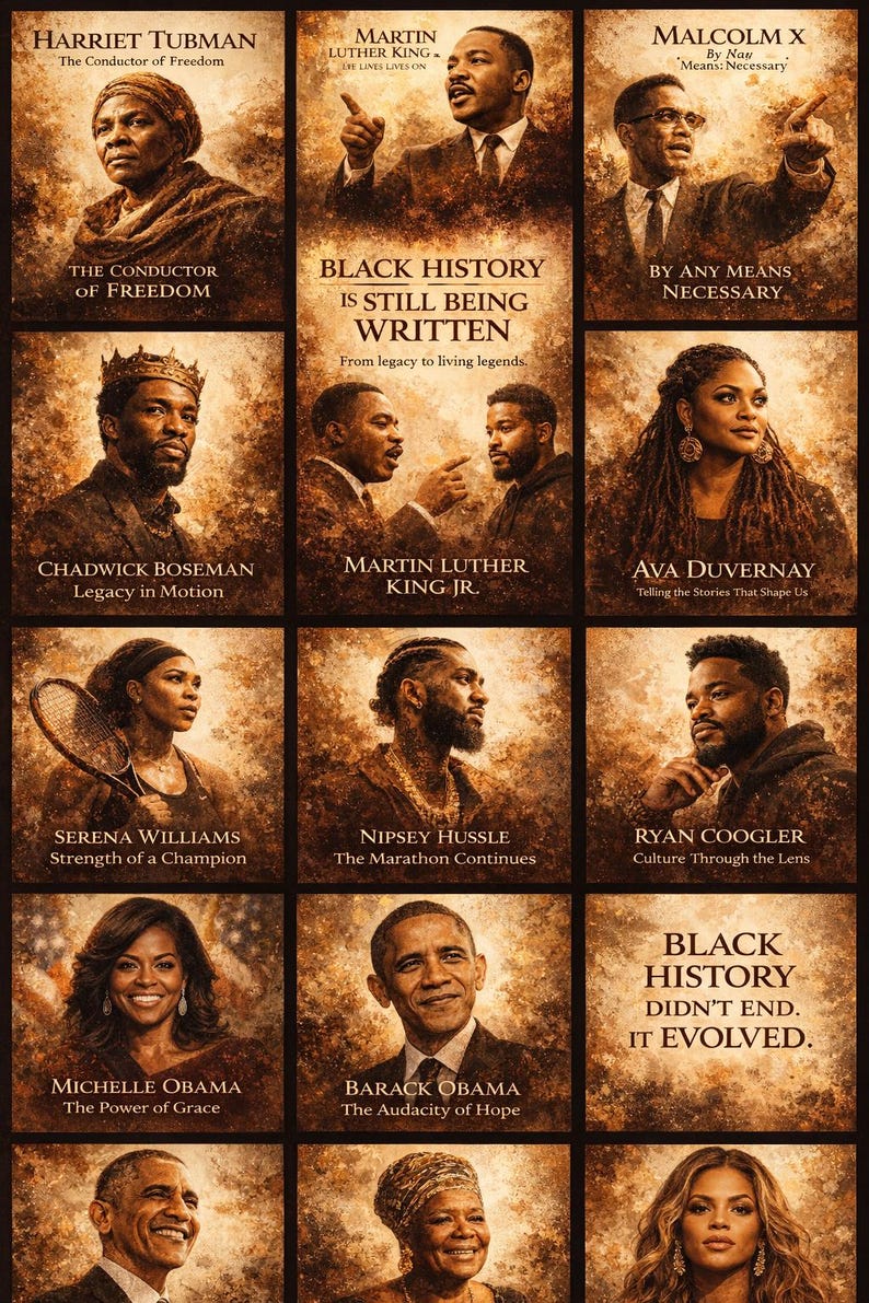 Black History Month Posters | Black Excellence Wall Art Set | 15 ...
