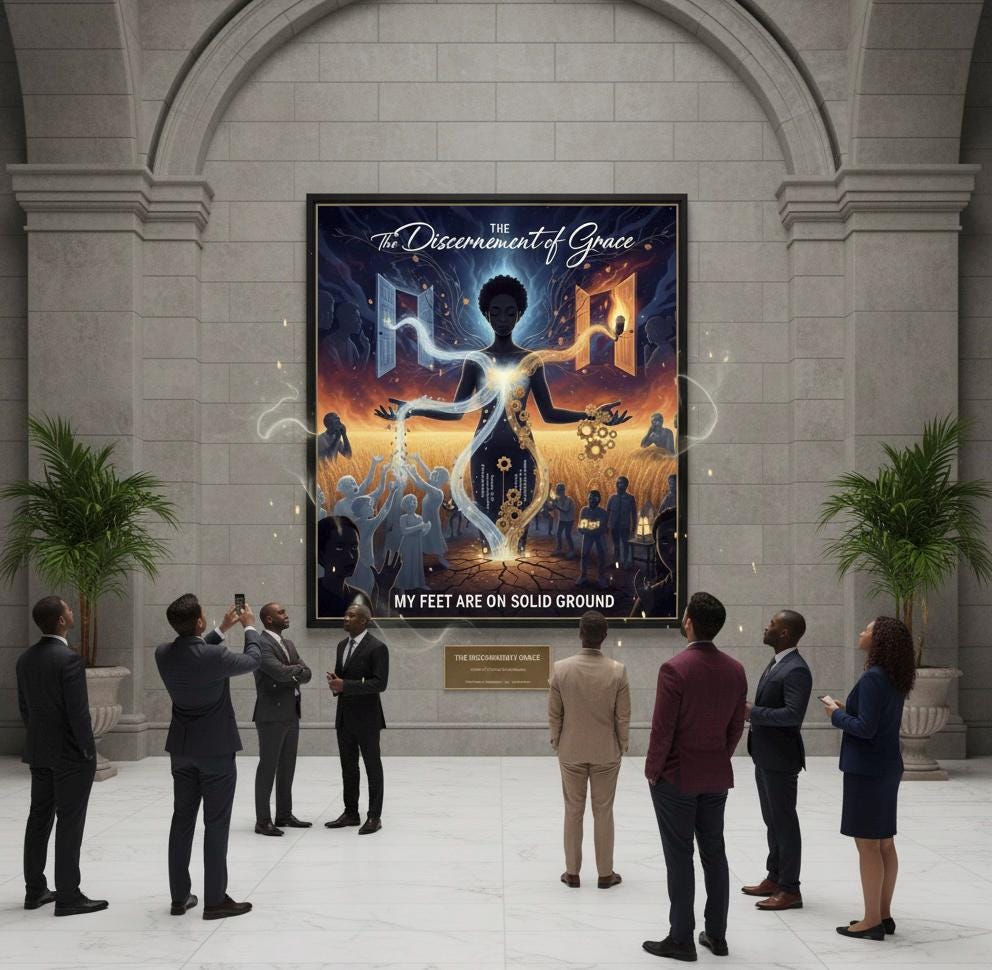 The Discernment of Grace Afrofuturism Art - Large Wall Tapestry ...