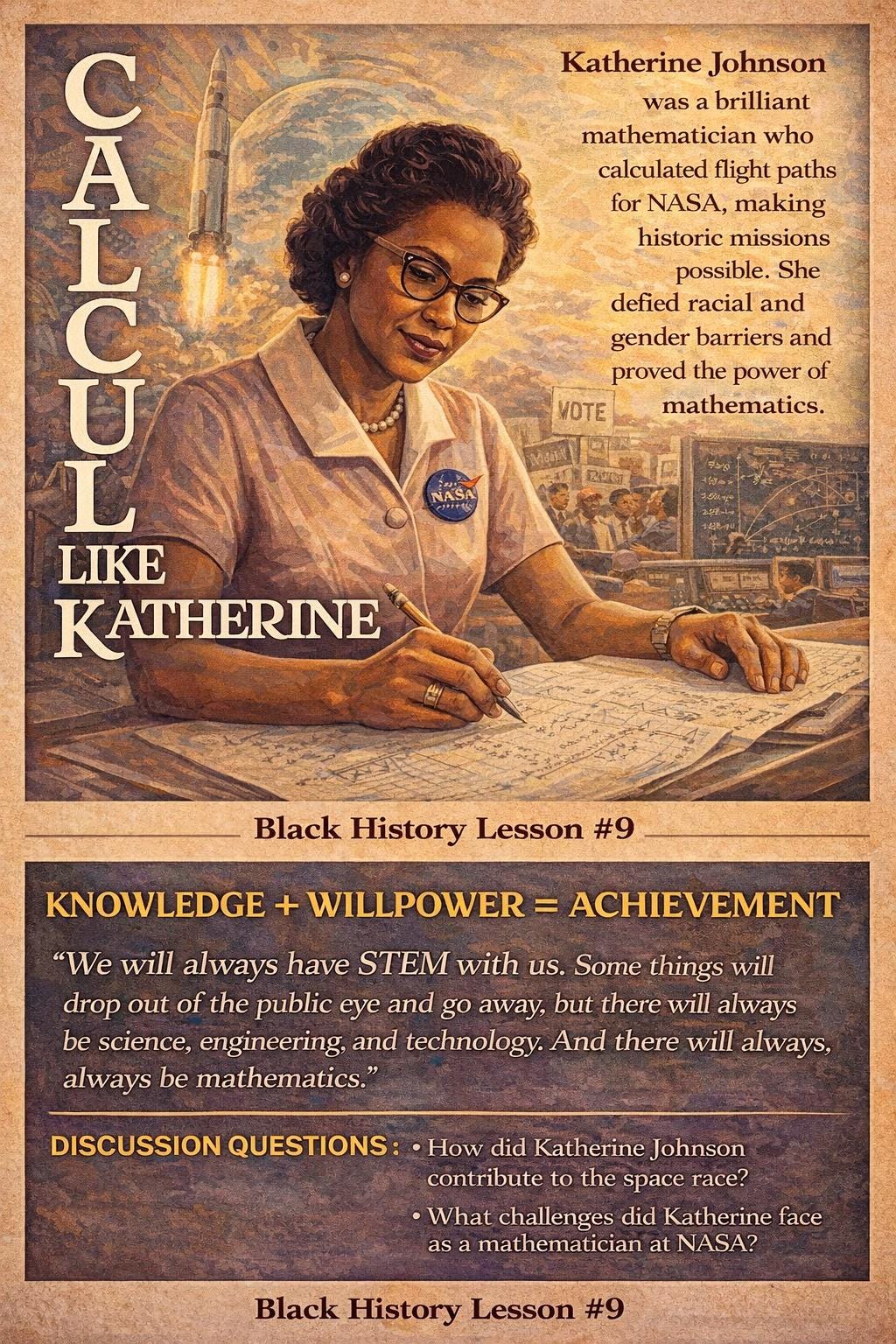10 Black History Lessons for Kids | Printable Classroom Posters | Black ...