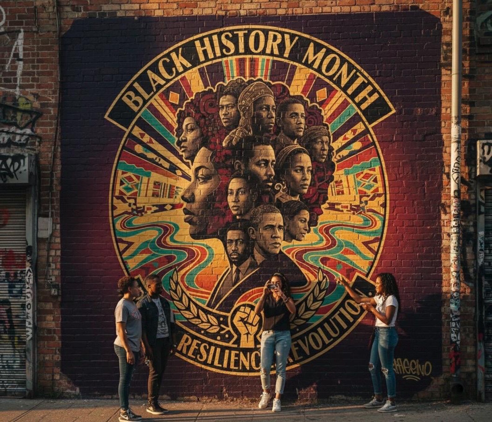 Black History Month Digital Poster Art – Roots Resilience Revolution ...