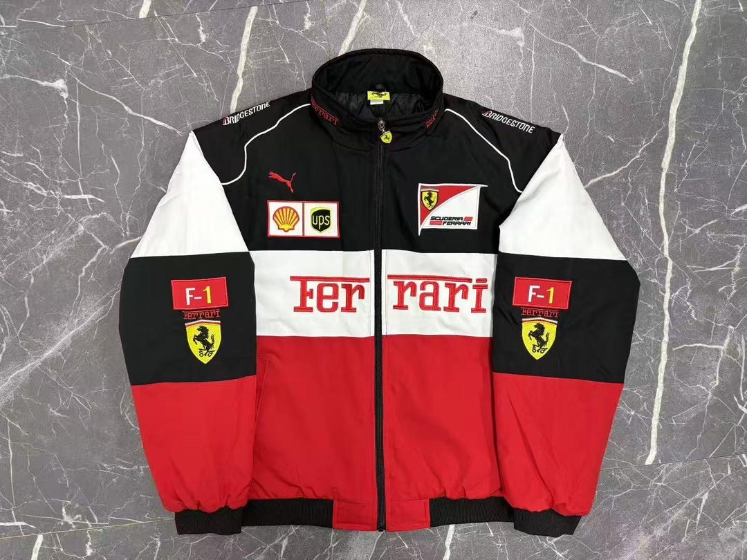 F1 Ferrari Racing Jacket, Padded Winter Version - Etsy UK