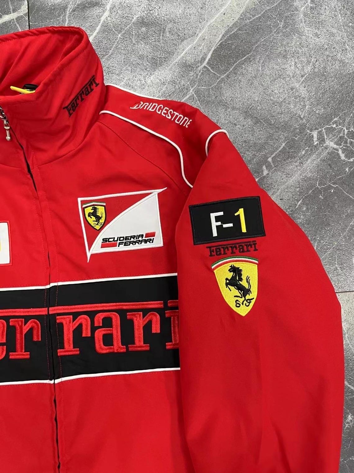 F1 Ferrari Racing Jacket, Padded Winter Version - Etsy