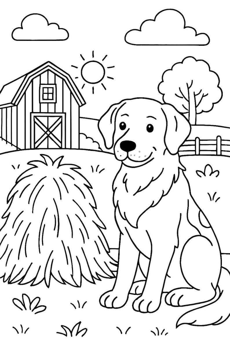 25 Farm Animal Coloring Pages for Older Kids (ages 6-10) - Detailed A4 ...
