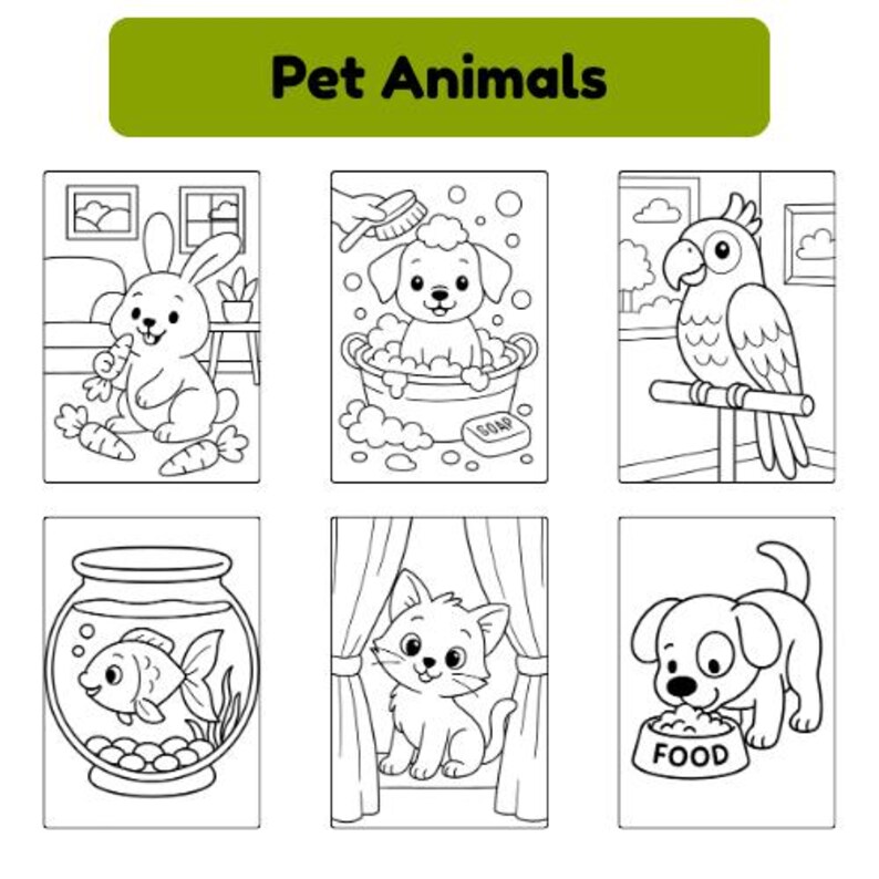 350+ Animal Coloring Pages Bundle - Kids Printable A4 (PDF) - Etsy