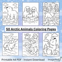 Arctic Animals Preschool Dot Marker Printable Arctic Animals Coloring ...