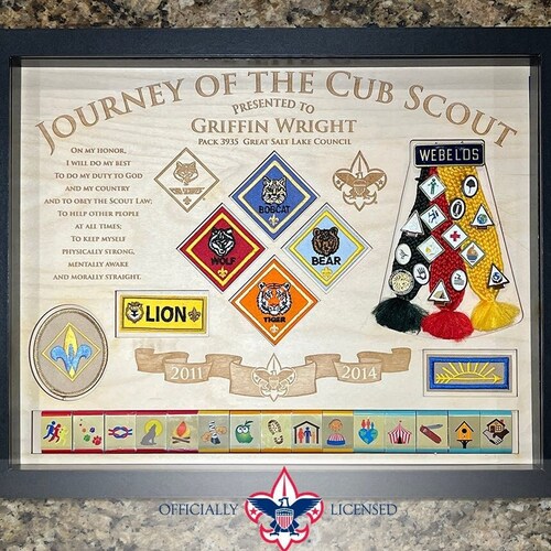 Honor the Achievement Journey of the Cub Scout Plaque 11x14 - Etsy