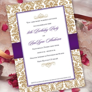 Birthday Party Invitations, 80th Birthday Party Invitations, Retirement ...