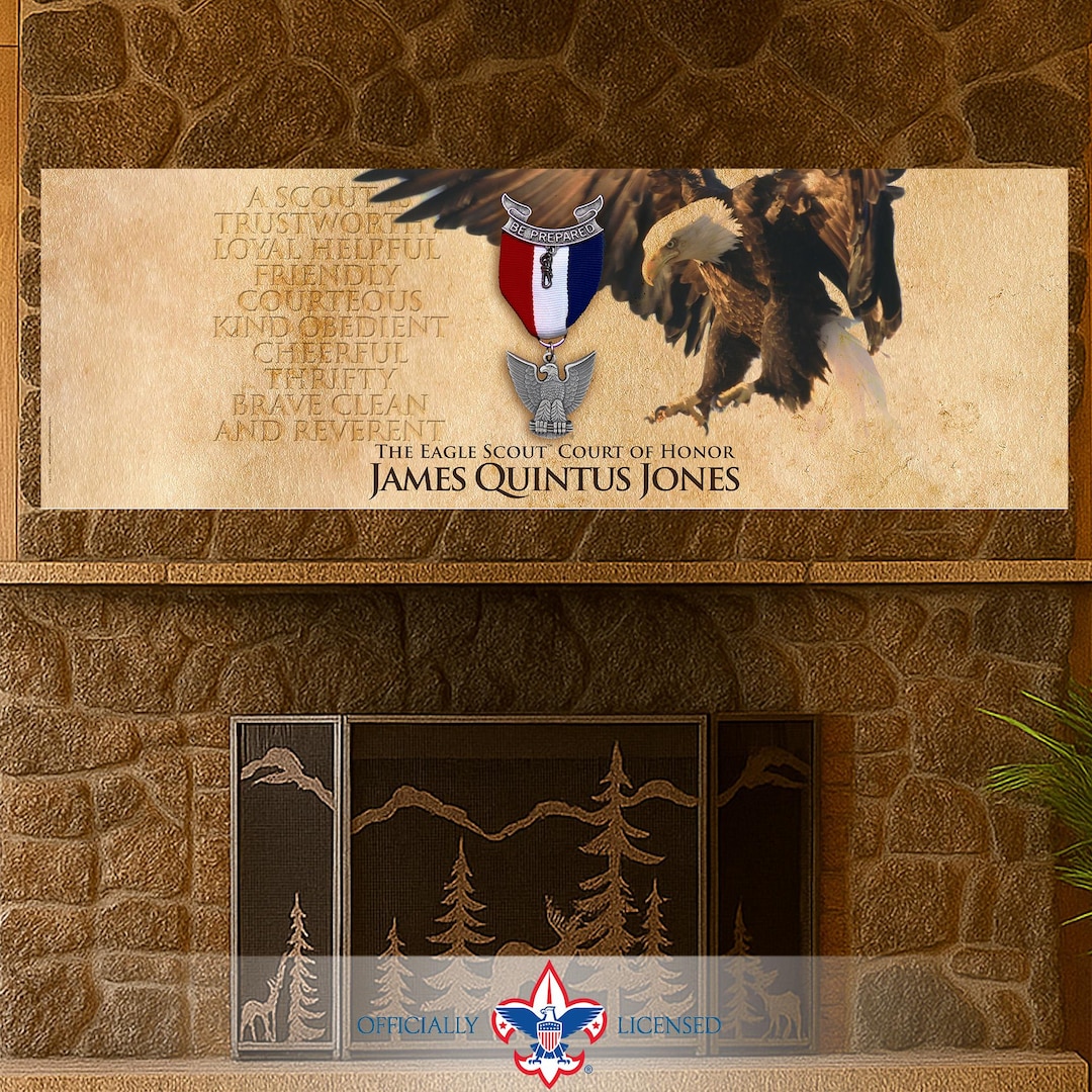 Leadership Eagle Scout Banner, Eagle Scout Court of Honor Banner ...