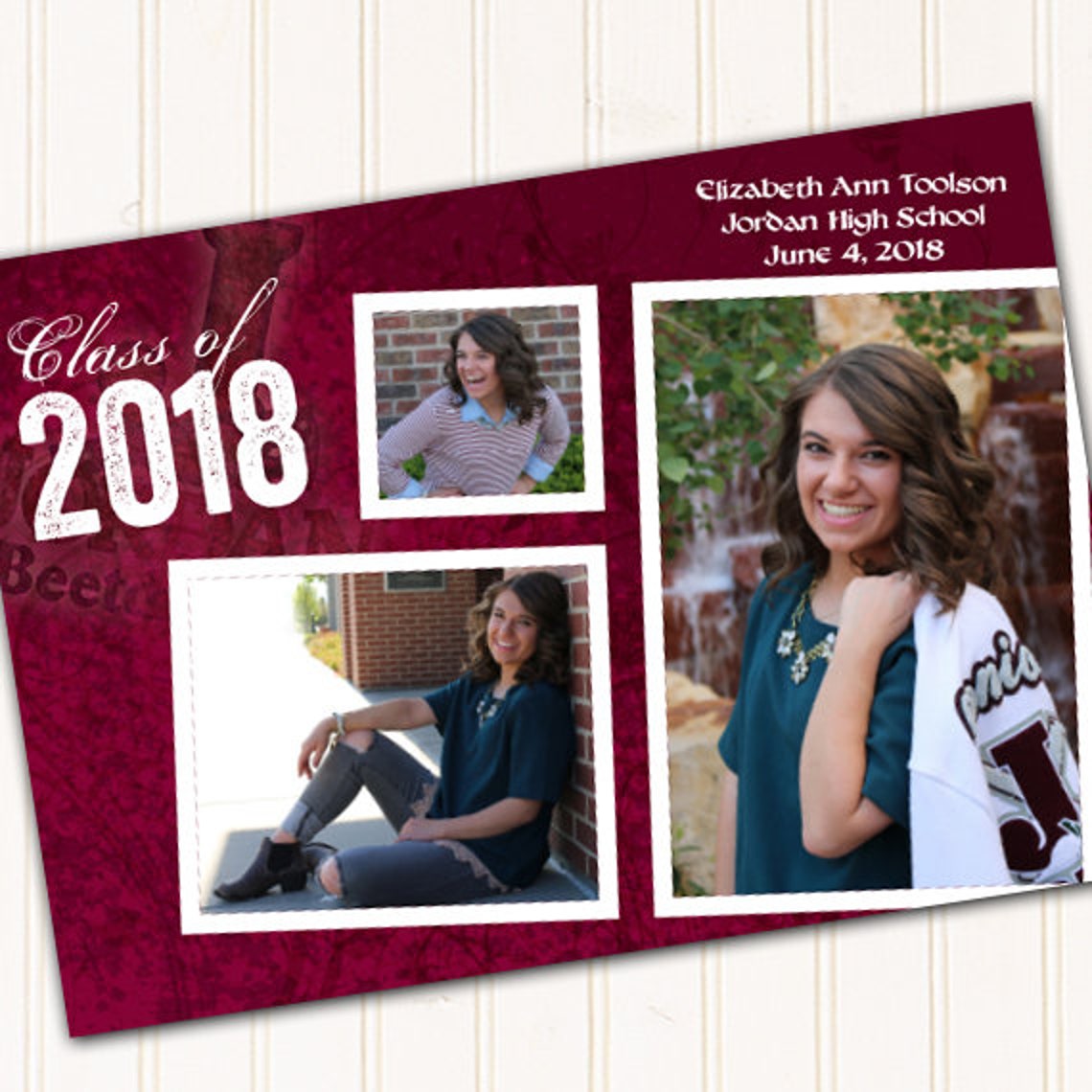 Graduation Invitations Maroon Graduation Invitations College - Etsy