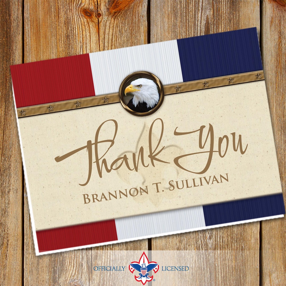 Integrity Thank You Cards, Eagle Scout, Customized, Court of Honor ...