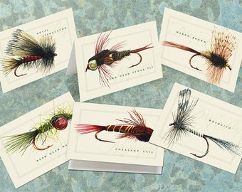 Fly Fishing Note Cards Set of 10 With Matching Envelopes - Etsy