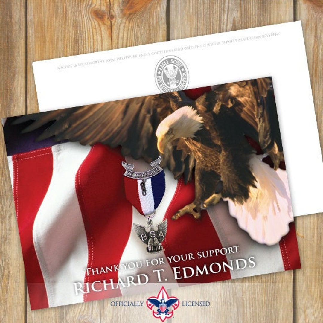 Postcard, Eagle Scout Postcard, Eagle Scout, Customized, Court of Honor ...