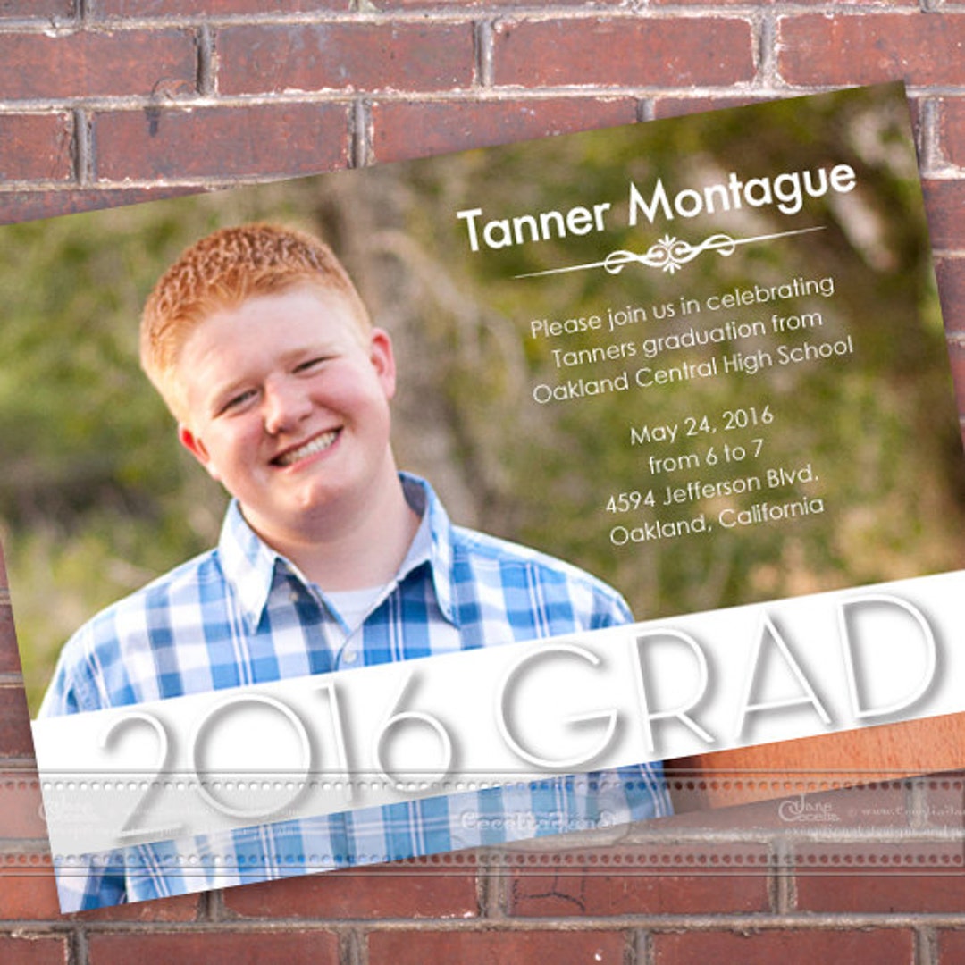 Graduation Invitations, High School Graduation Invitations, Graduation ...