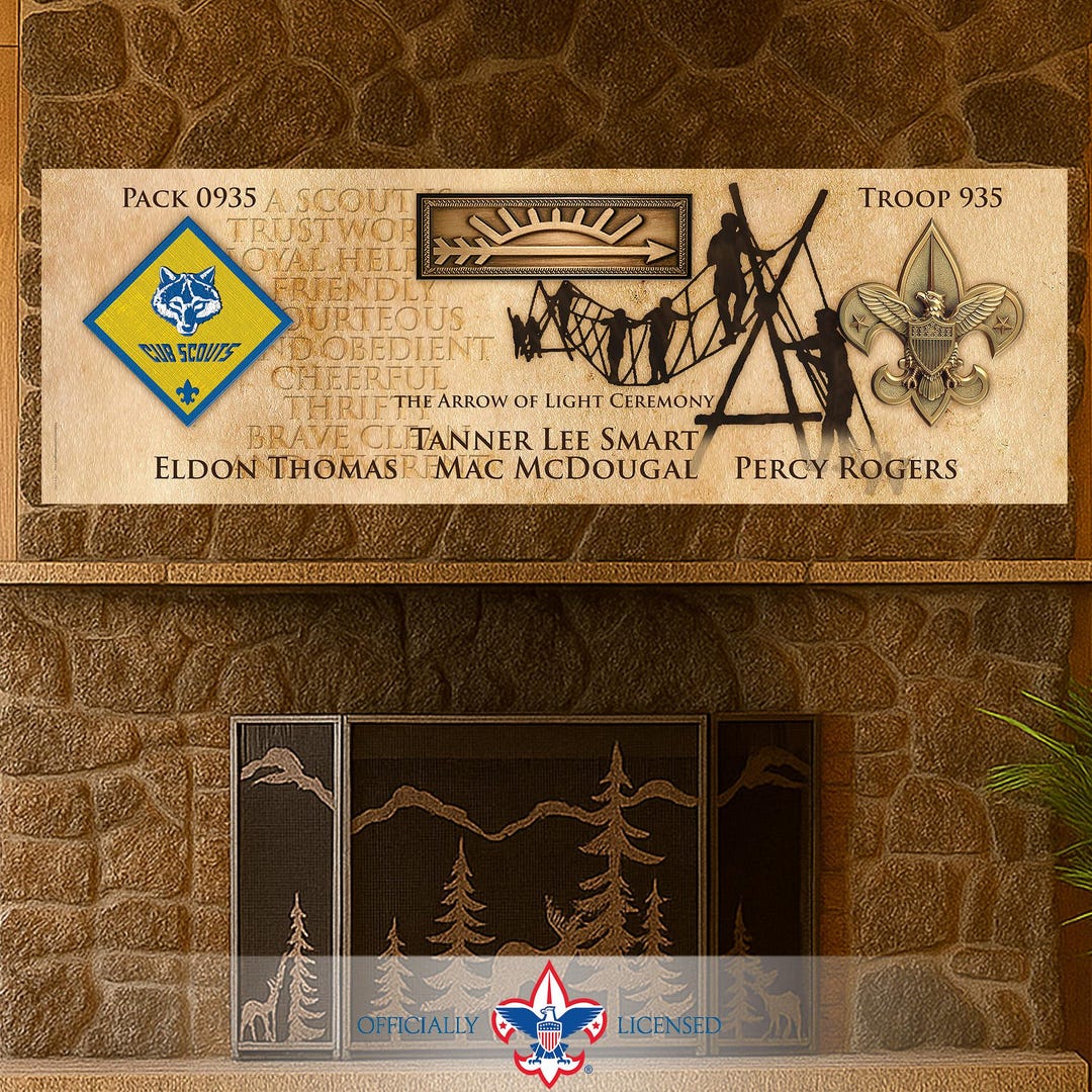 Arrow of Light Banner, Custom Banner, 12"x38" Banner BSA4318 - Etsy