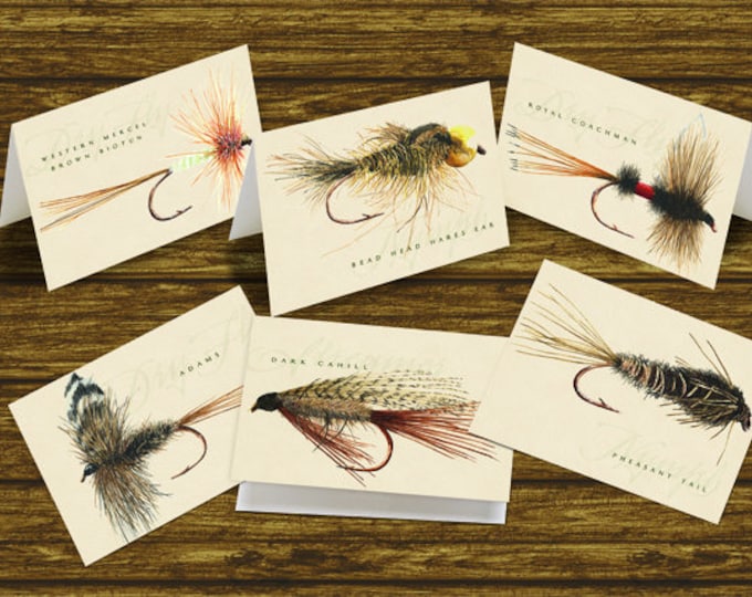 Thank You Cards, Best Man Gifts, Outdoors Cards, Fly Fishing Notecard ...