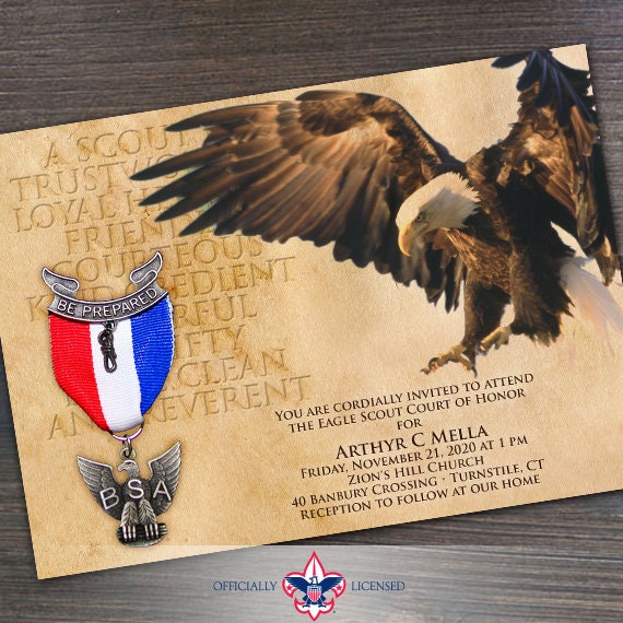 Invitaciones De Eagle Scout Para Gemelos
