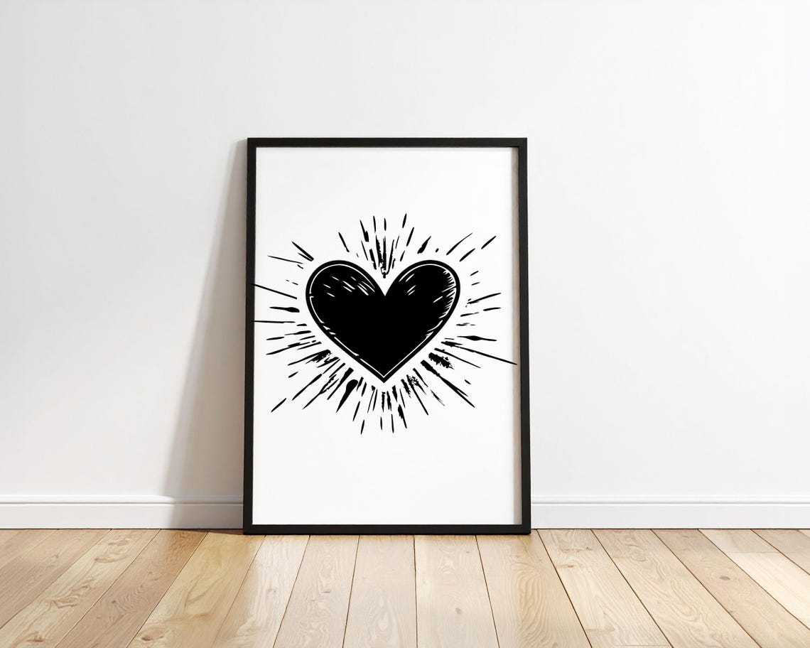 Heart Outline SVG Bundle | Valentine's Day Clipart (digital Download ...
