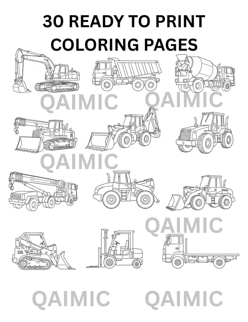 Construction Coloring Pages, Construction Printable, Construction Games ...