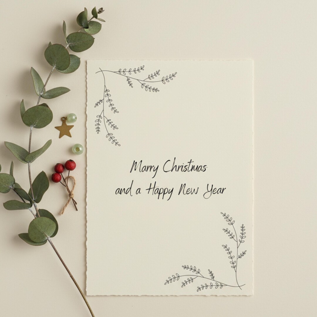 10 Printable & Digital Greeting Cards PDF + JPG Set. Minimalist ...