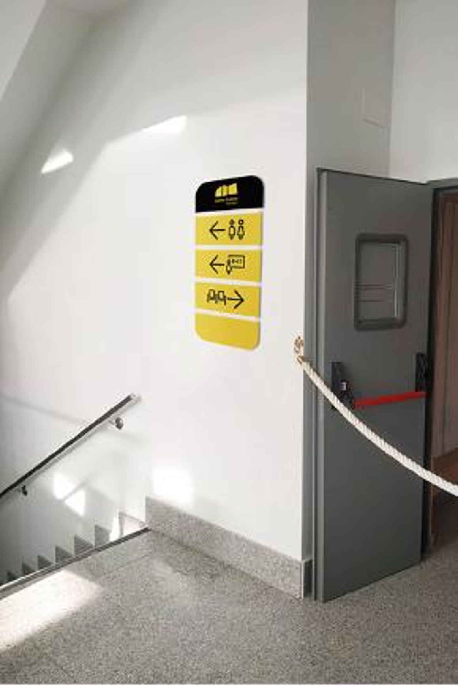 Modern Acrylic Floor Direction Sign – Custom Wayfinding Design - Etsy