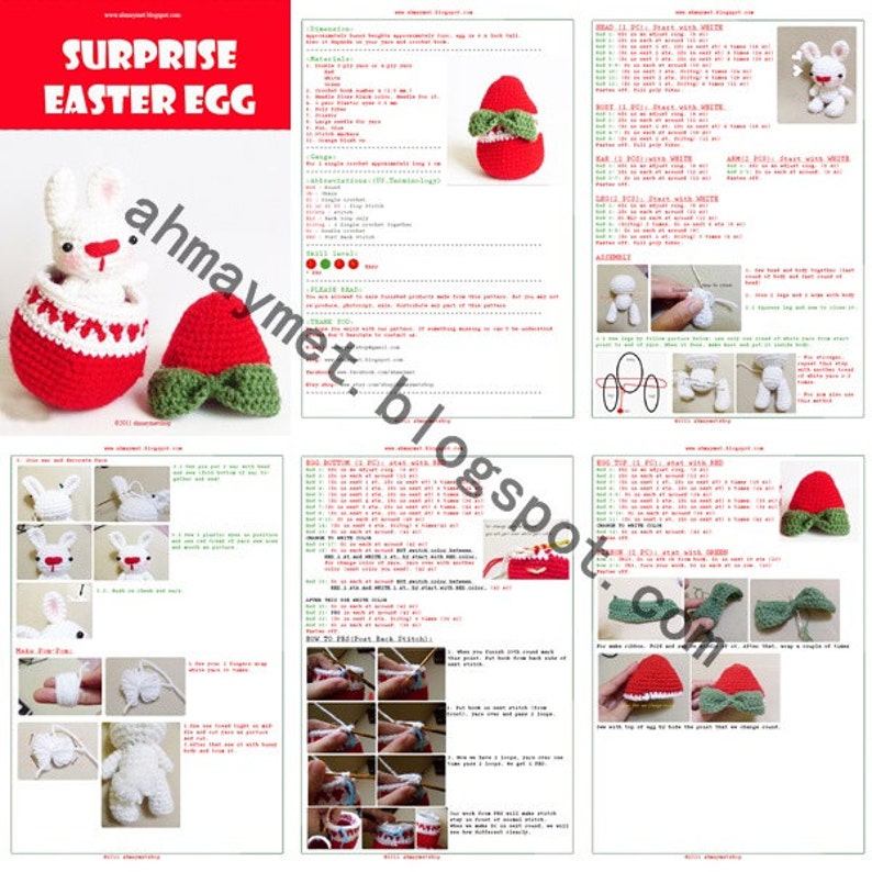 PATTERN : Surprise Easter Egg - Etsy