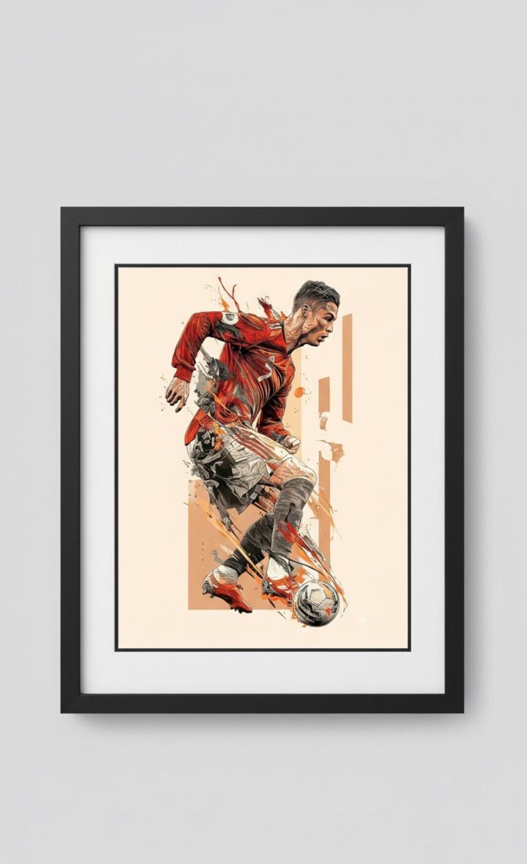 Cristiano Ronaldo Wall Art Print | CR7 Digital Download Poster ...