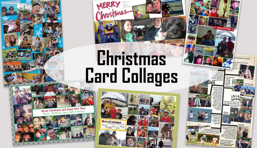 Custom Christmas Card: Collages - Etsy