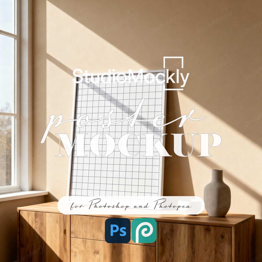 Wall Art Mockup PSD | Digital Poster Mockup for Art Prints, Photography ...