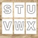 Alphabet Uppercase A to Z - Printable | Outline Letters | Learning ...