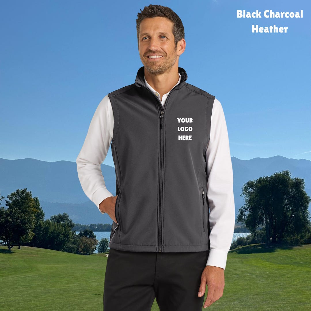 Personalized Embroidered Vest Port Authority Soft Shell | Company Logo ...