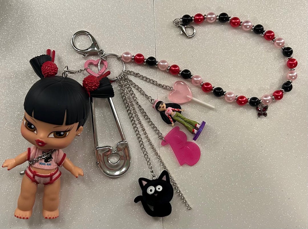Jade Babyz Bratz Keychain With Chain/beads - Etsy