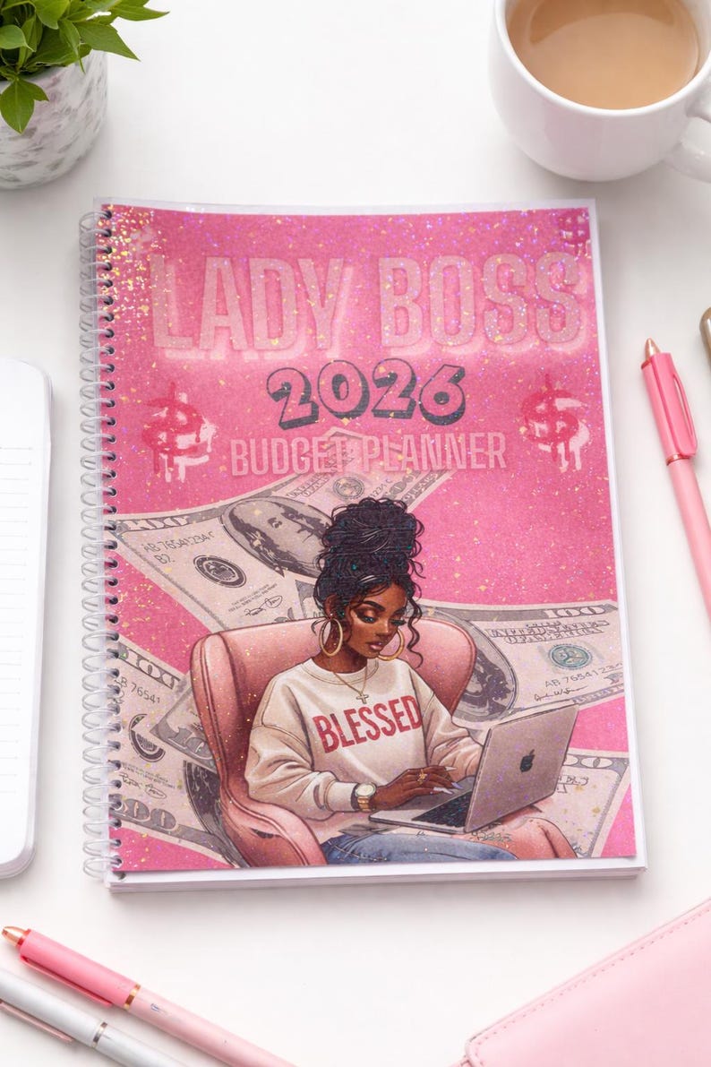 Lady Boss 2026 Budget Planner – A4 | Handmade & Spiral Bound - Etsy