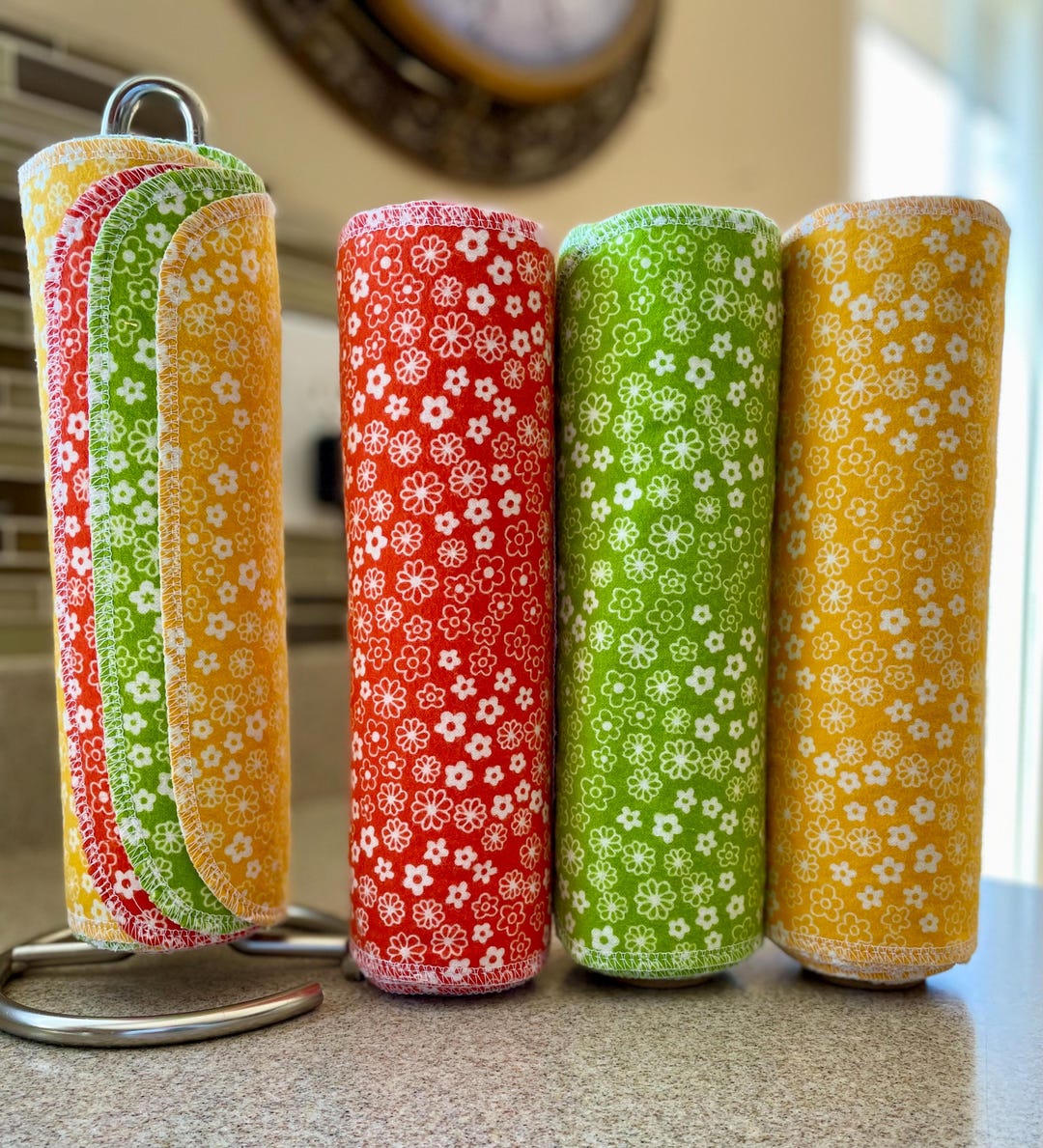 Handmade 100% Cotton Flannel Towels. Reusable Papertowel. Un-paper ...