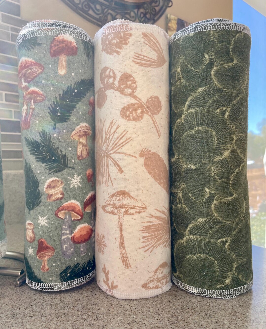 Handmade 100% Cotton Flannel Towels. Reusable Papertowel. Un-paper ...