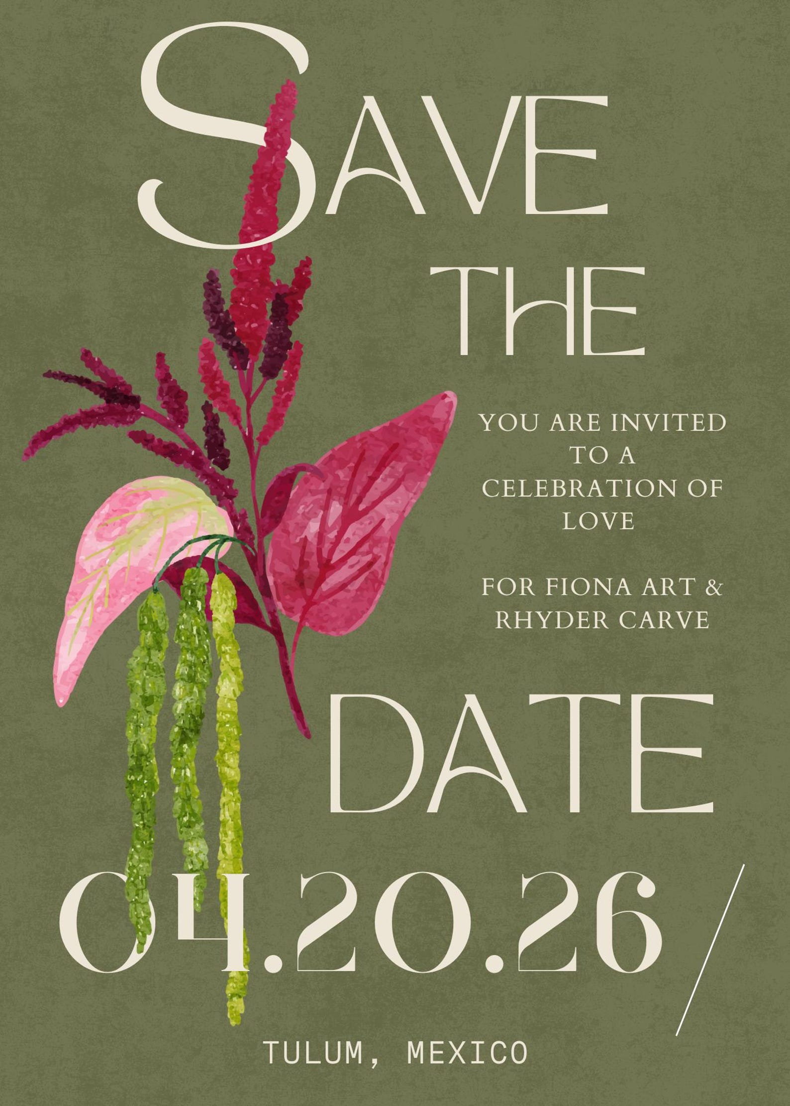 Editable Wedding Invitation Template – Island Luxe Printable Invite ...