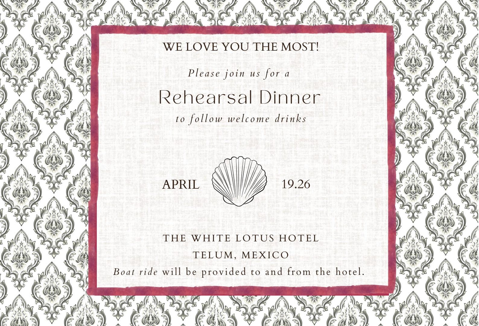 Editable Wedding Invitation Template – Island Luxe Printable Invite ...