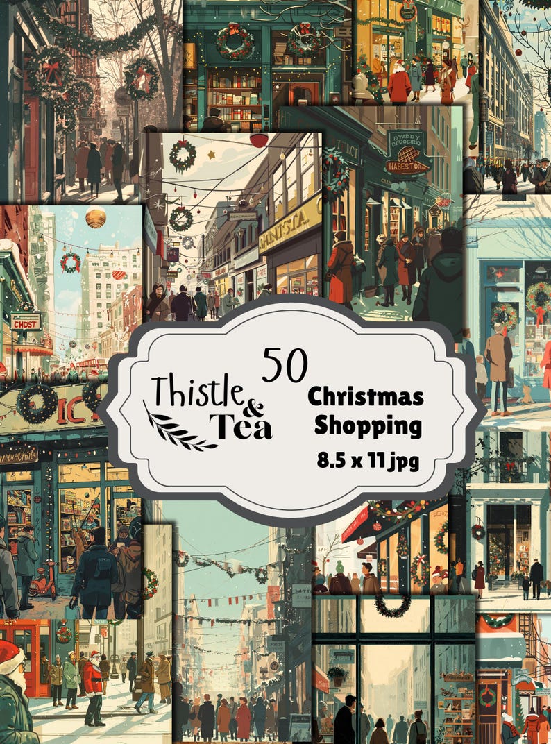 Christmas Shopping: 50 Jpgs, 300 Dpi, 2550x3300, Commercial Use ...
