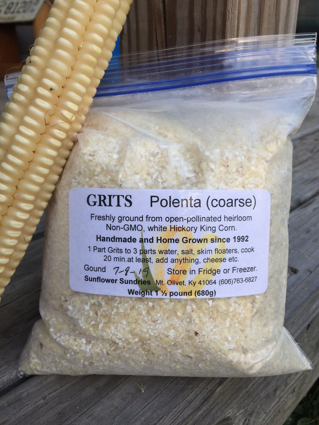 Hickory King Corn Grits – Coarse Heirloom Polenta (1.5 Lbs.) - Etsy