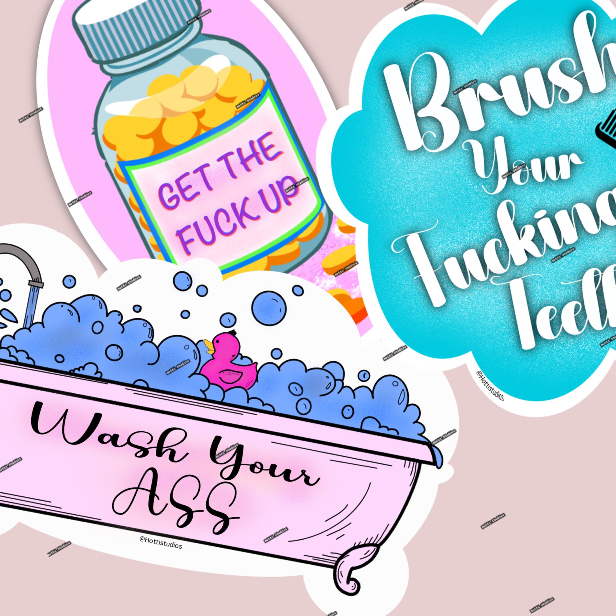Adult Friendly Reminders Clip Art Pack | Digital Sticker Pack - Etsy