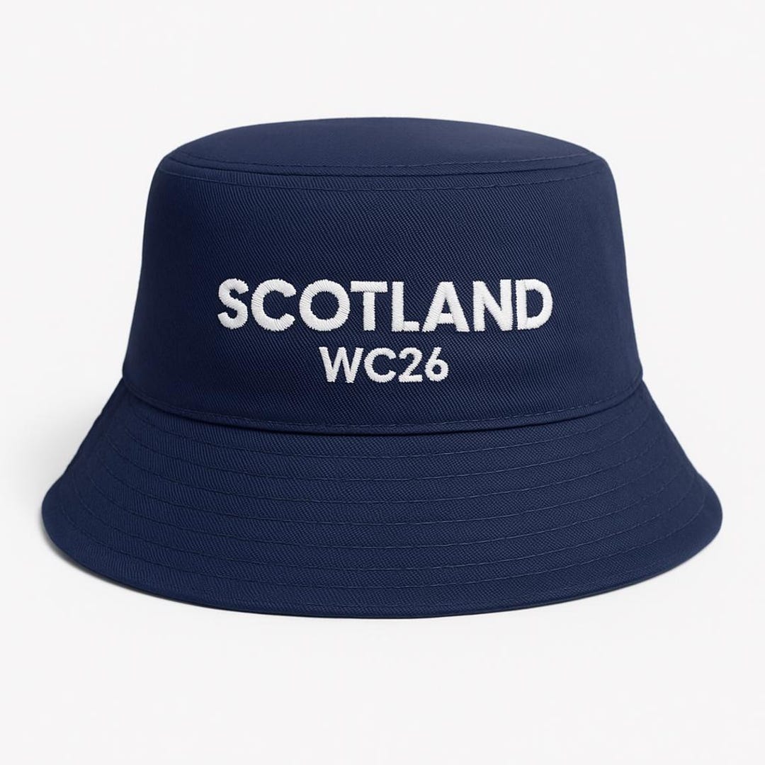 SCOTLAND WC26 Premium Embroidered Bucket Hat • Organic Cotton ...