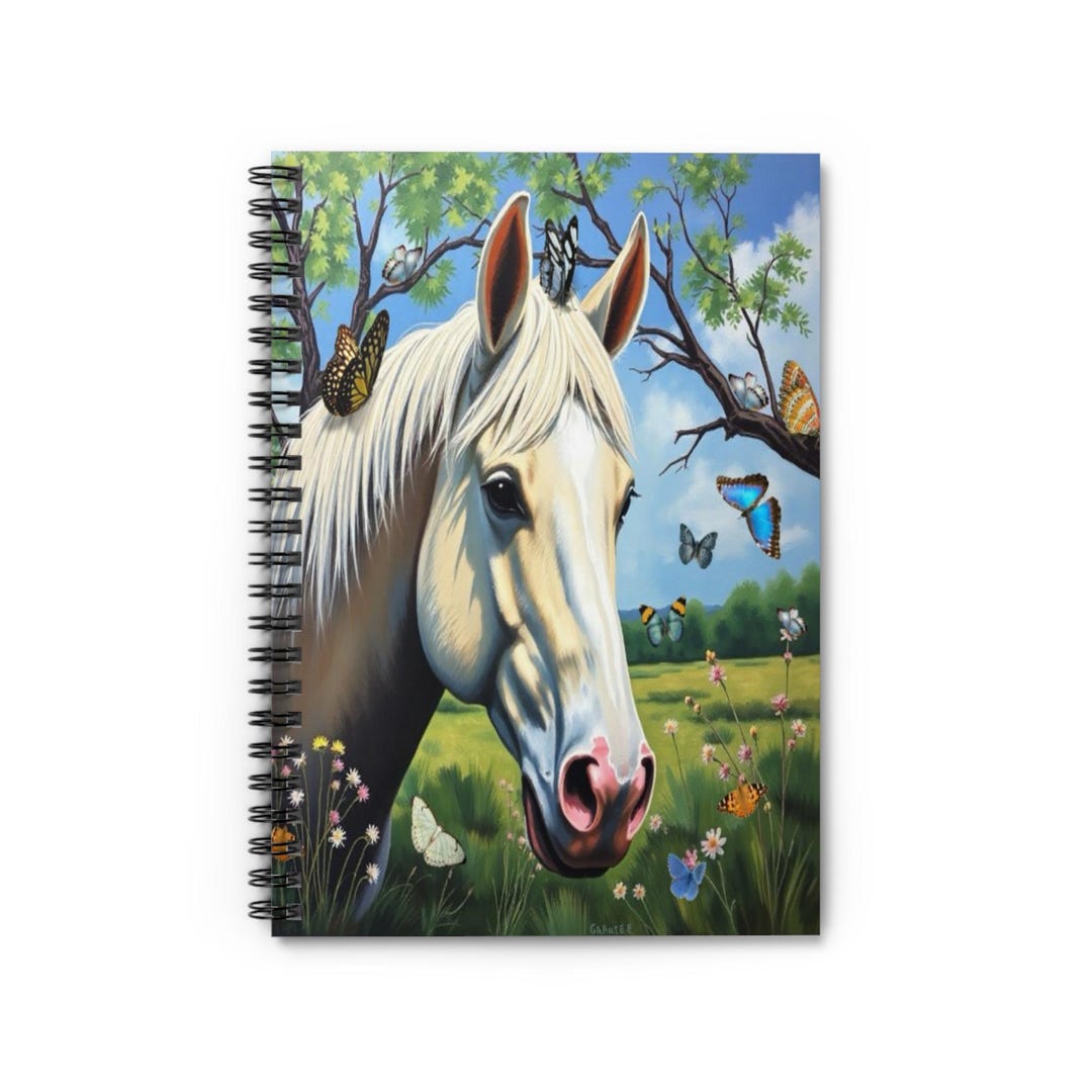 Whimsical Horse Spiral Notebook - Perfect for Nature Lovers, Journaling ...